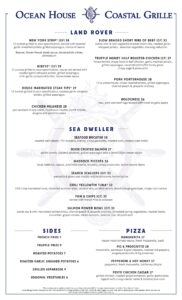 Seafood Menu | Ocean House Coastal Grille